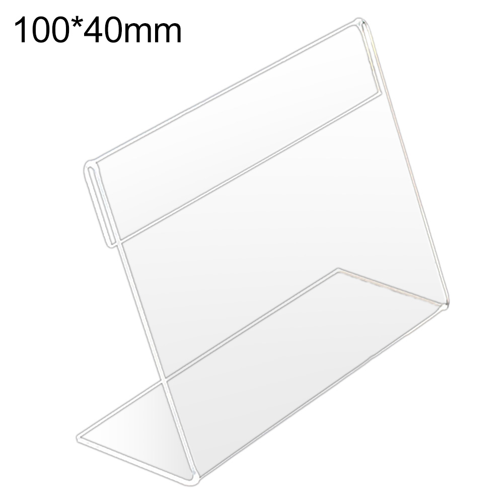 1Pc Portable Acrylic Clear Desktop Sign Labels Display Holder Price ...