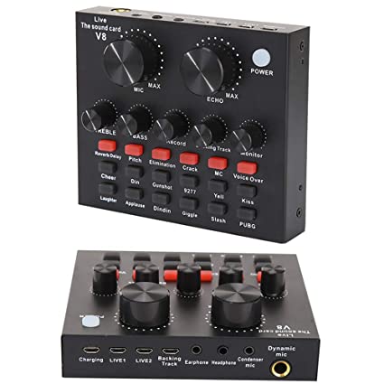 V8 Live Sound Card Audio Interface With Sound Effects | Daraz.com.np