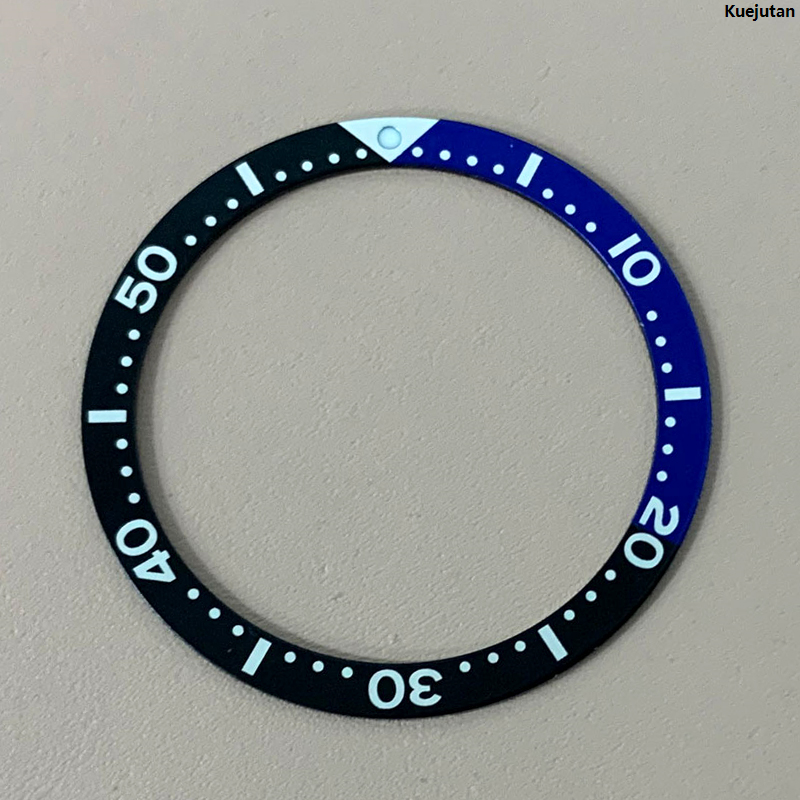 KuejutanAffordable 39mm Flat watch bezel insert Fit seiko 6105 6309 ...