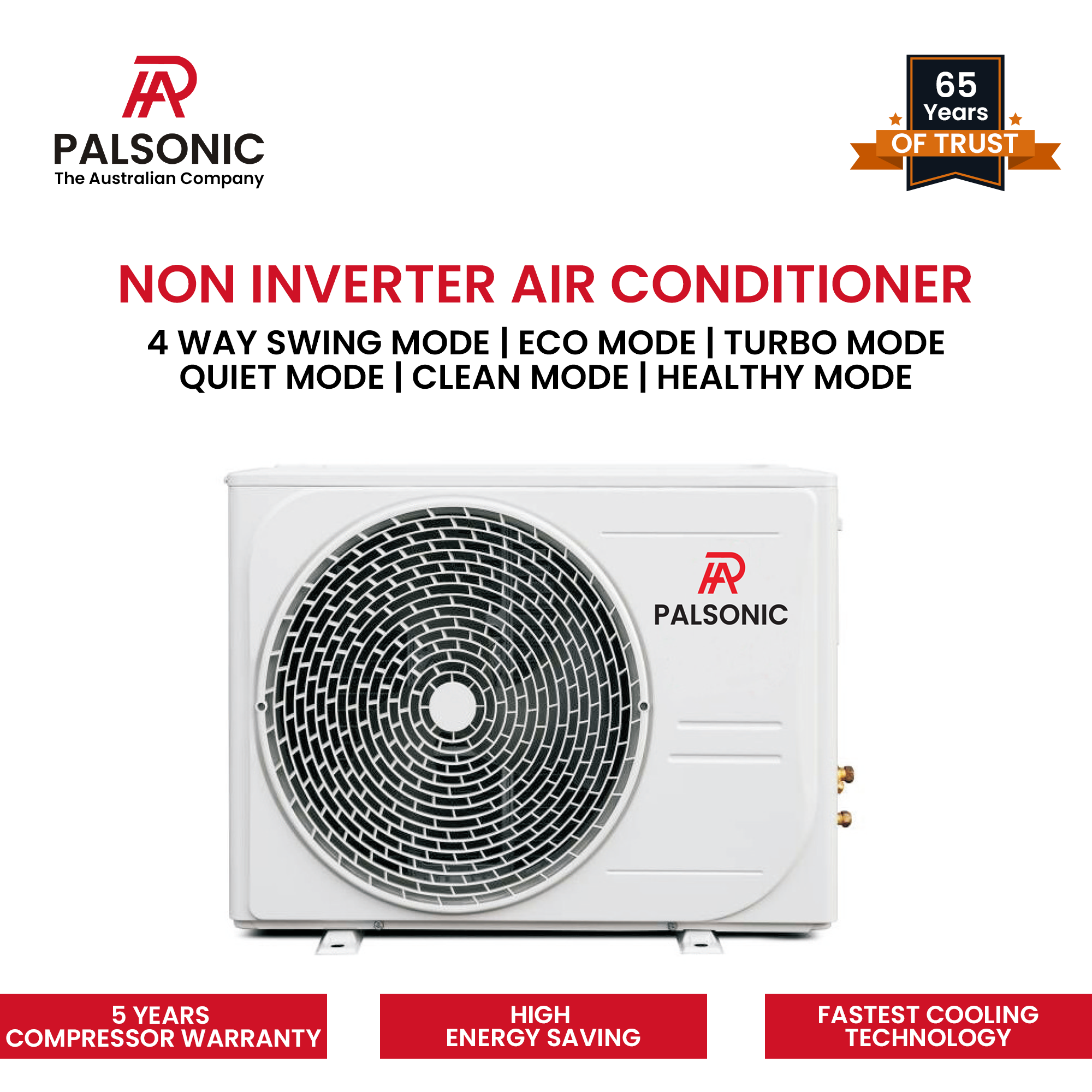 Palsonic 1.5 Ton Air Conditioner (Non- Inverter AC) | PLC 18000 BTU ...