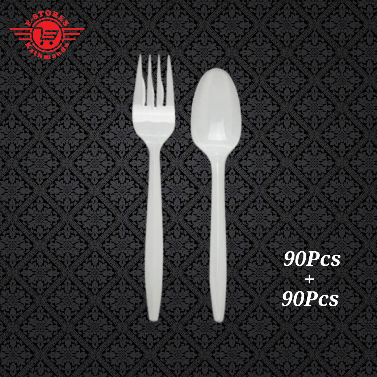 Disposable Plastic Spoon And Fork 180Pcs | Daraz.com.np