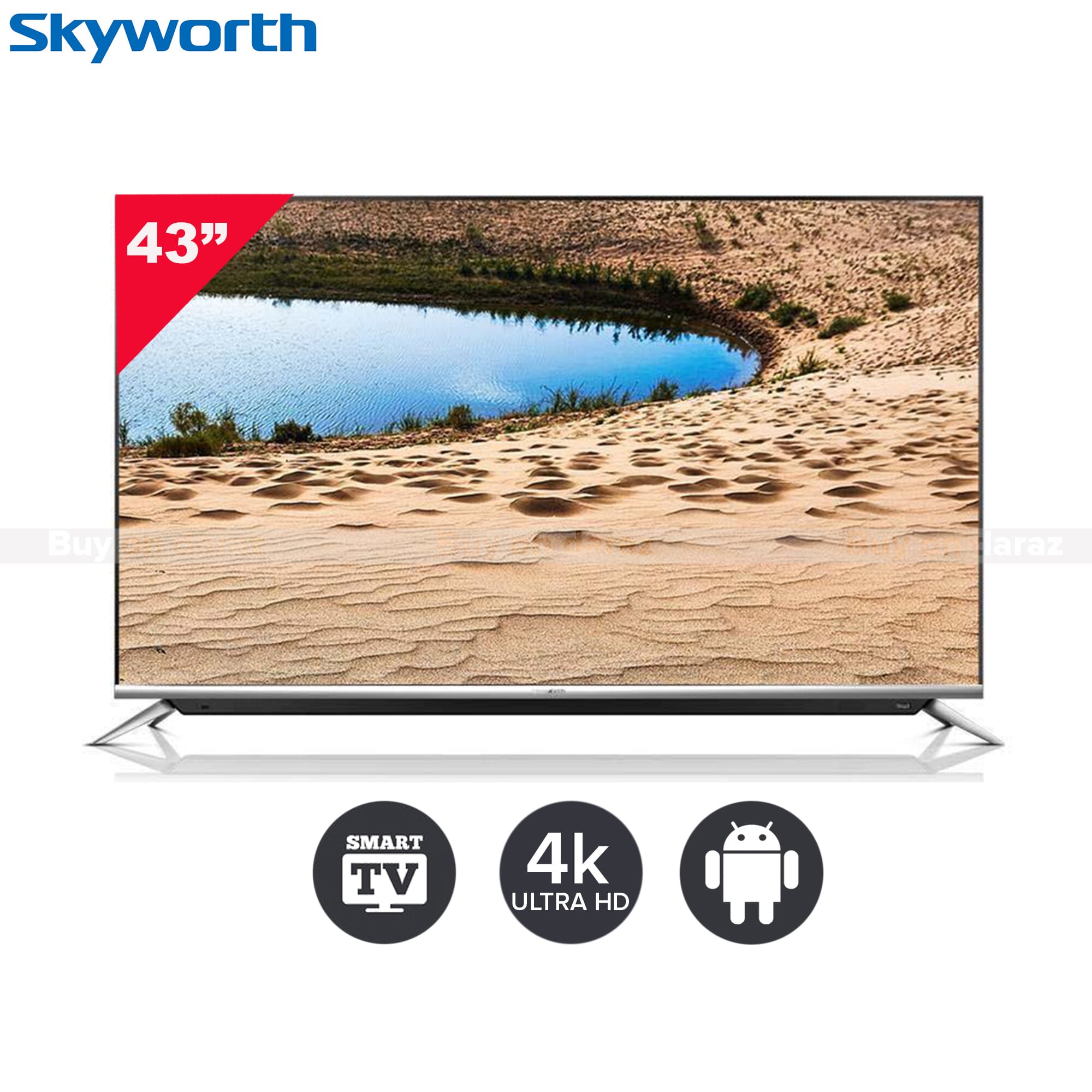 Skyworth 43G6 43 Inch 4K Ultra Hd Android Smart Led Tv | Daraz.com.np