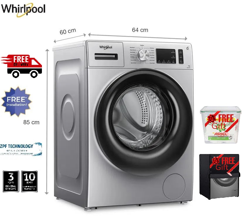 Whirlpool Xpert Care 7kg _ 33010 Front Load Washing Machine with in ...