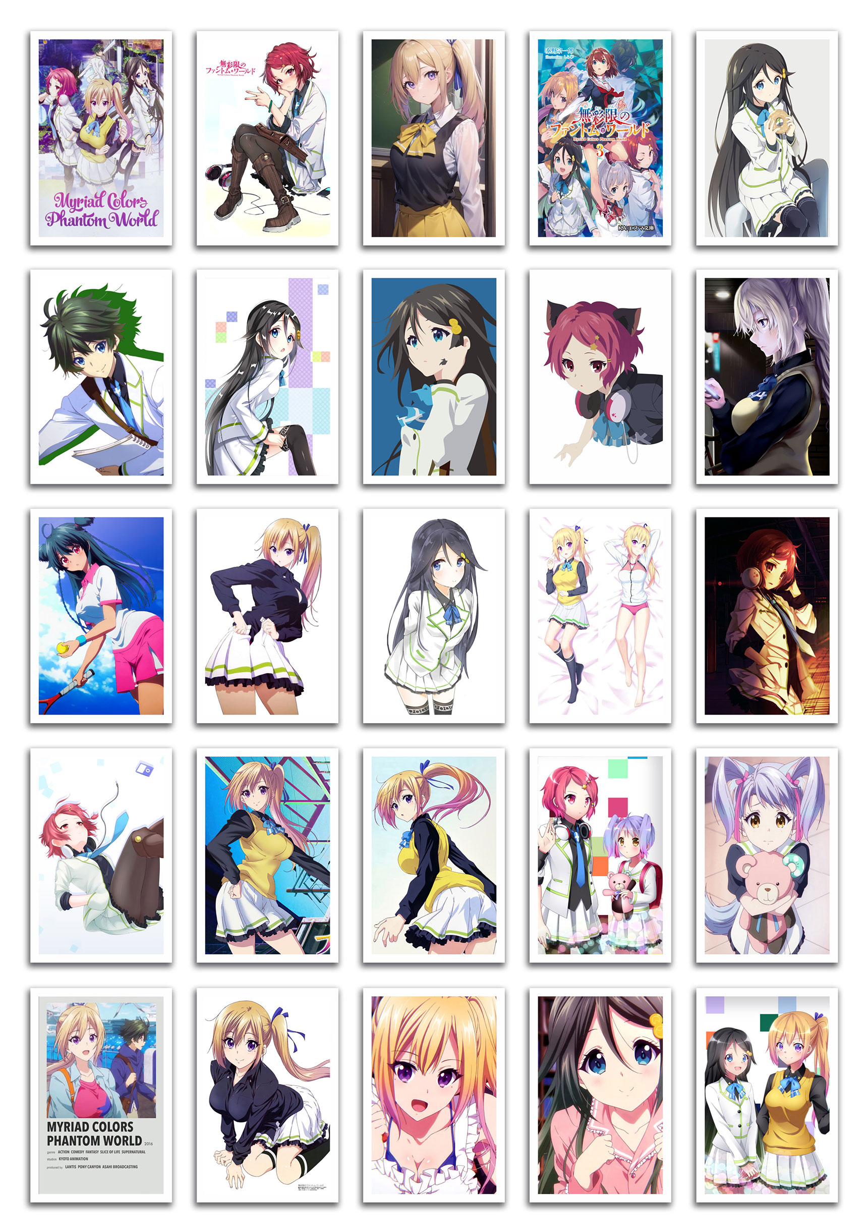 KYVOR Myriad Colors Phantom World Anime Collectible Sticker Pack of ...