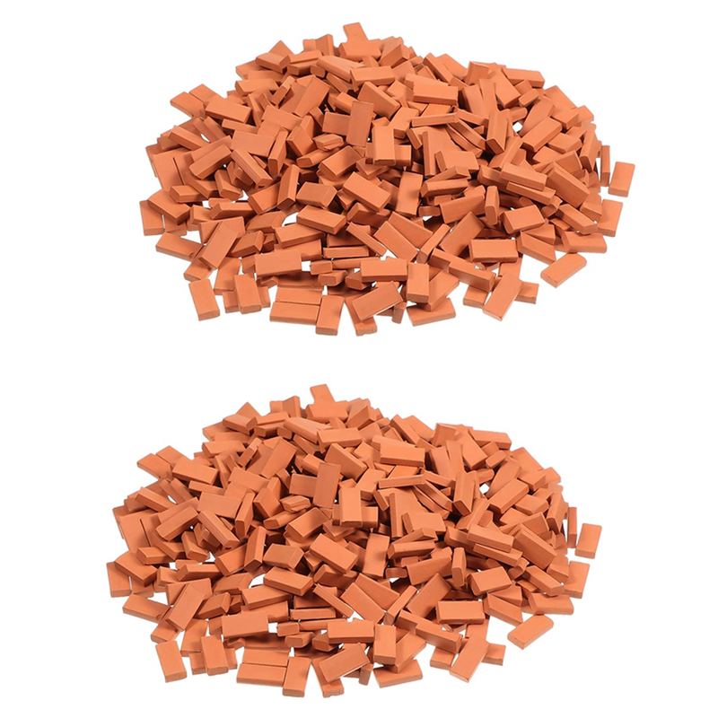 400 Pieces Mini Bricks for Landscaping Miniature Bricks Brick Wall ...