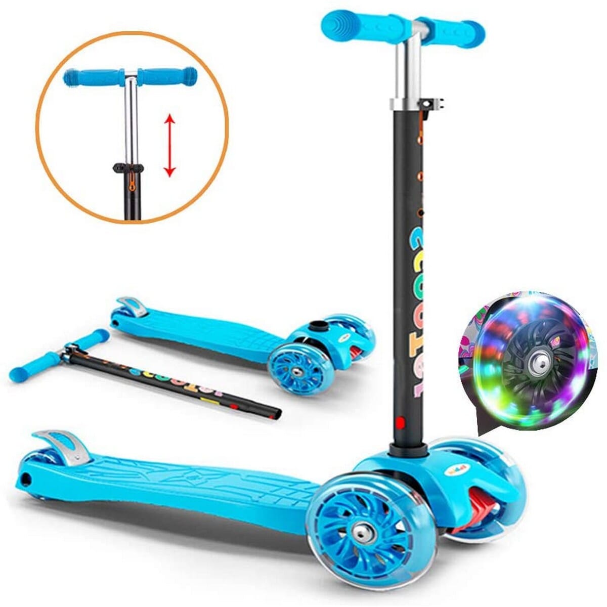 HT-Kids 3 Wheeler Kick Push Scooter | Daraz.com.np