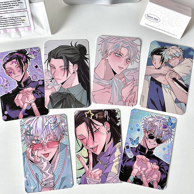 7Pcs Jujutsu Kaisen Anime Figures Gojo Satoru Geto Suguru 3 Inch Photo ...