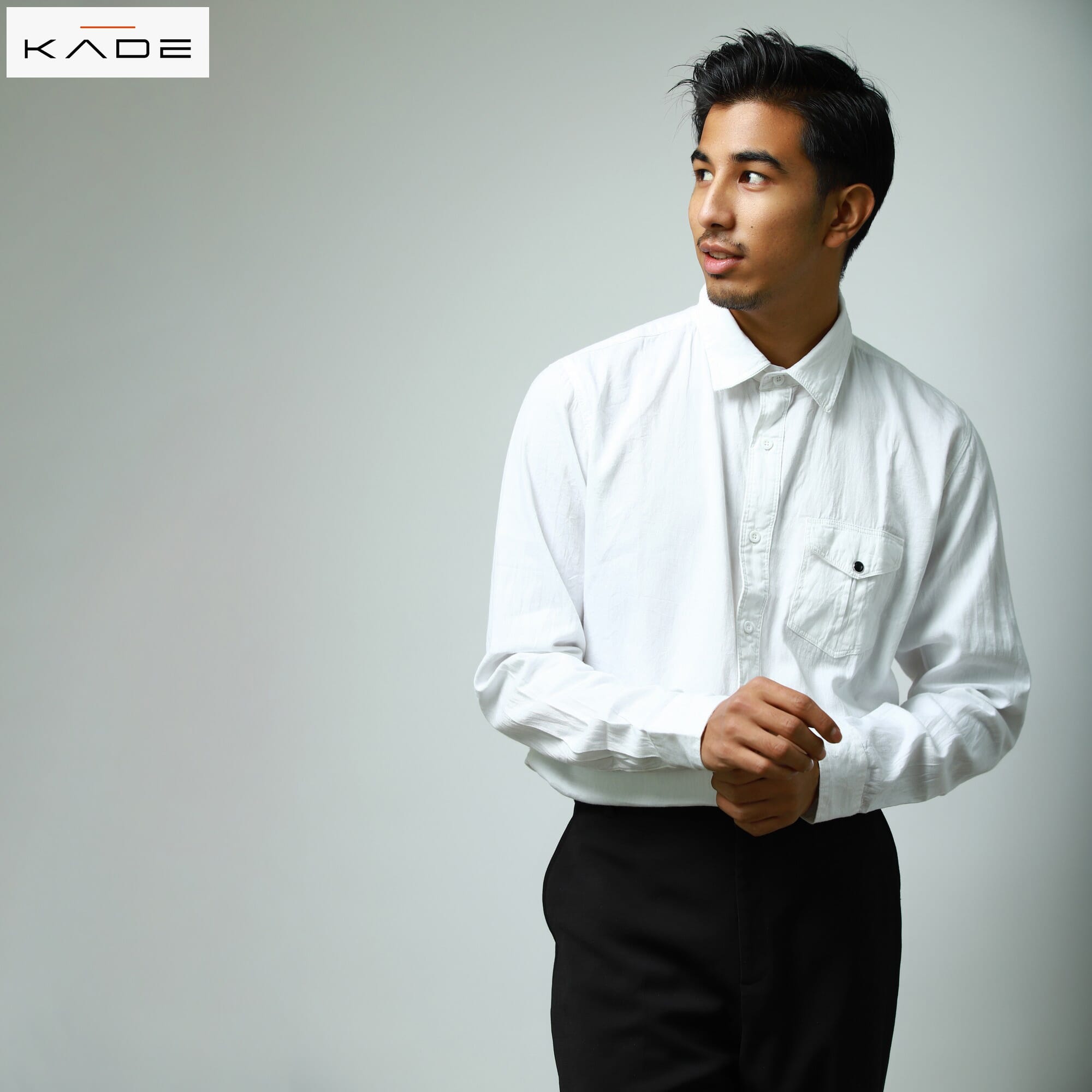 KADE White Classic Cotton Shirt For Men | Daraz.com.np