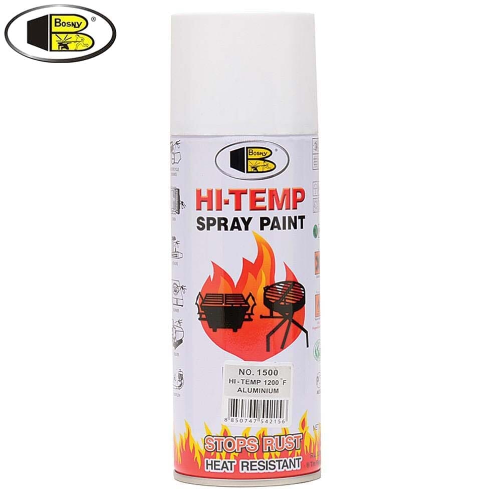 Spray Paint Hi-Temp 1200F Aluminium 400 ml for Metal, Plastic, Wood ...