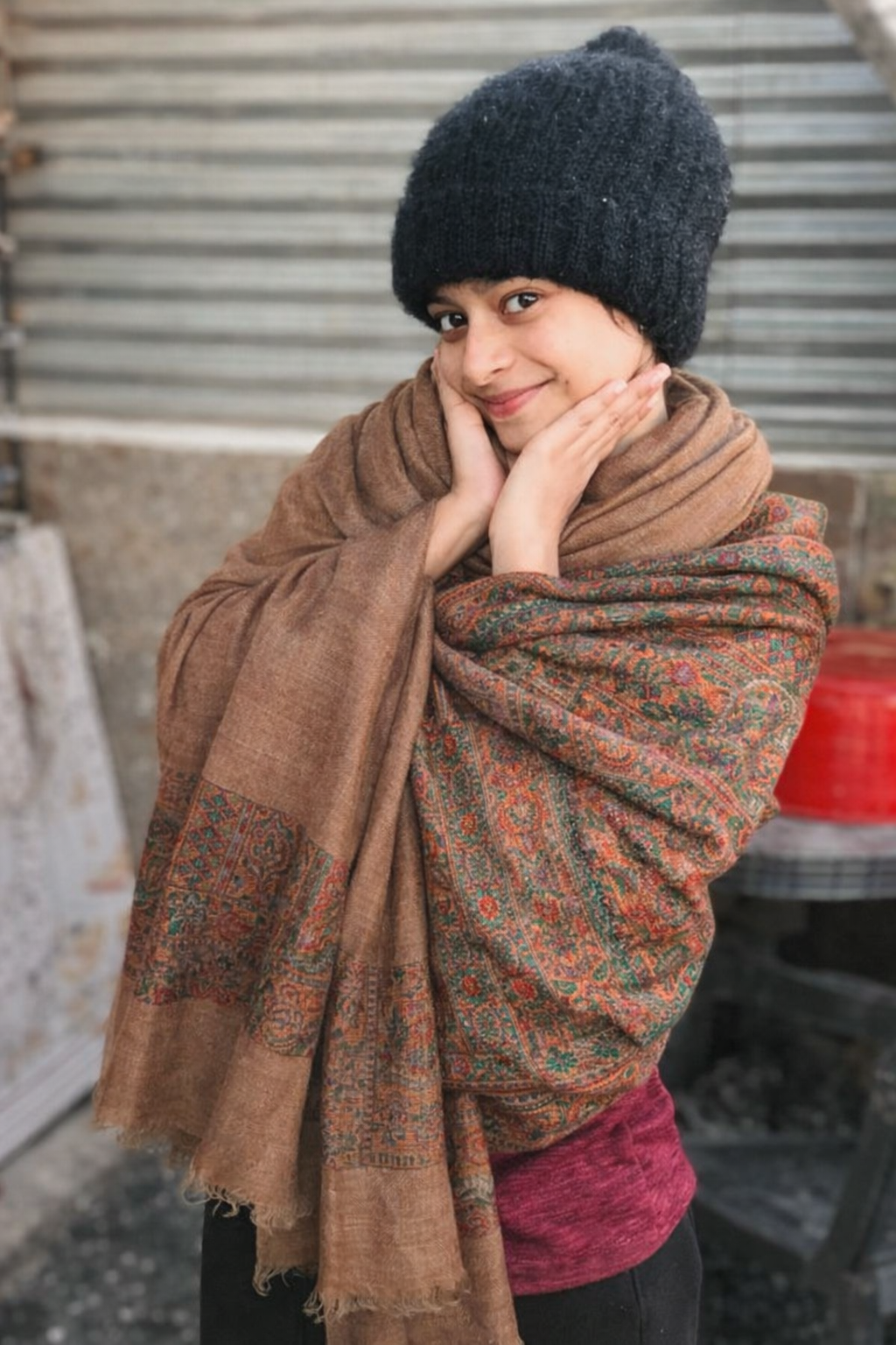 Pashmina Shawl Standard Size Hand Made In Nepal Authentic Light Weight ...