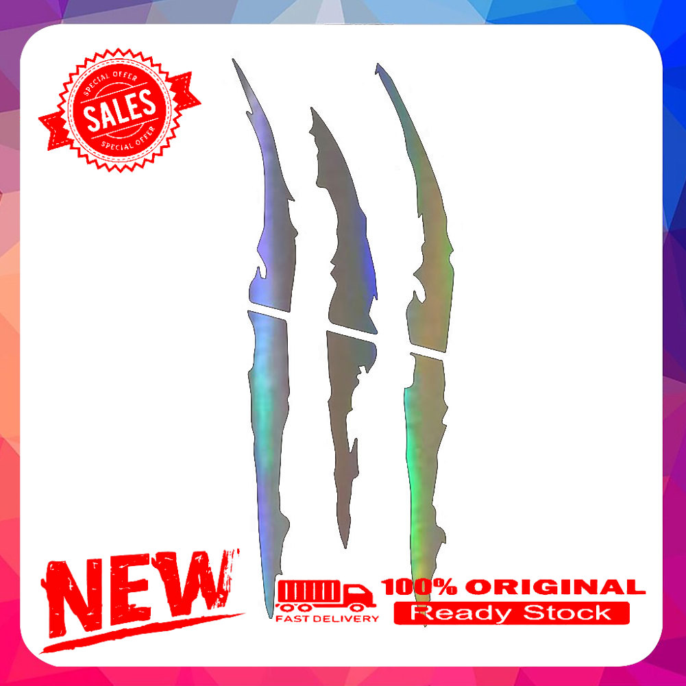 Monsters Scratch Claw Marks Car Body Window Headlight Decals Sticker ...