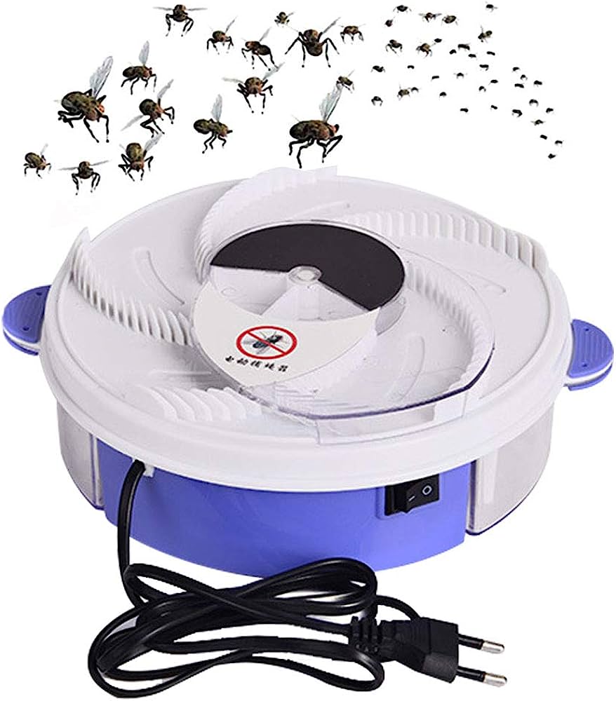 Automatic Rotating Electric Fly Trap Device Bugs Insect Mosquito ...
