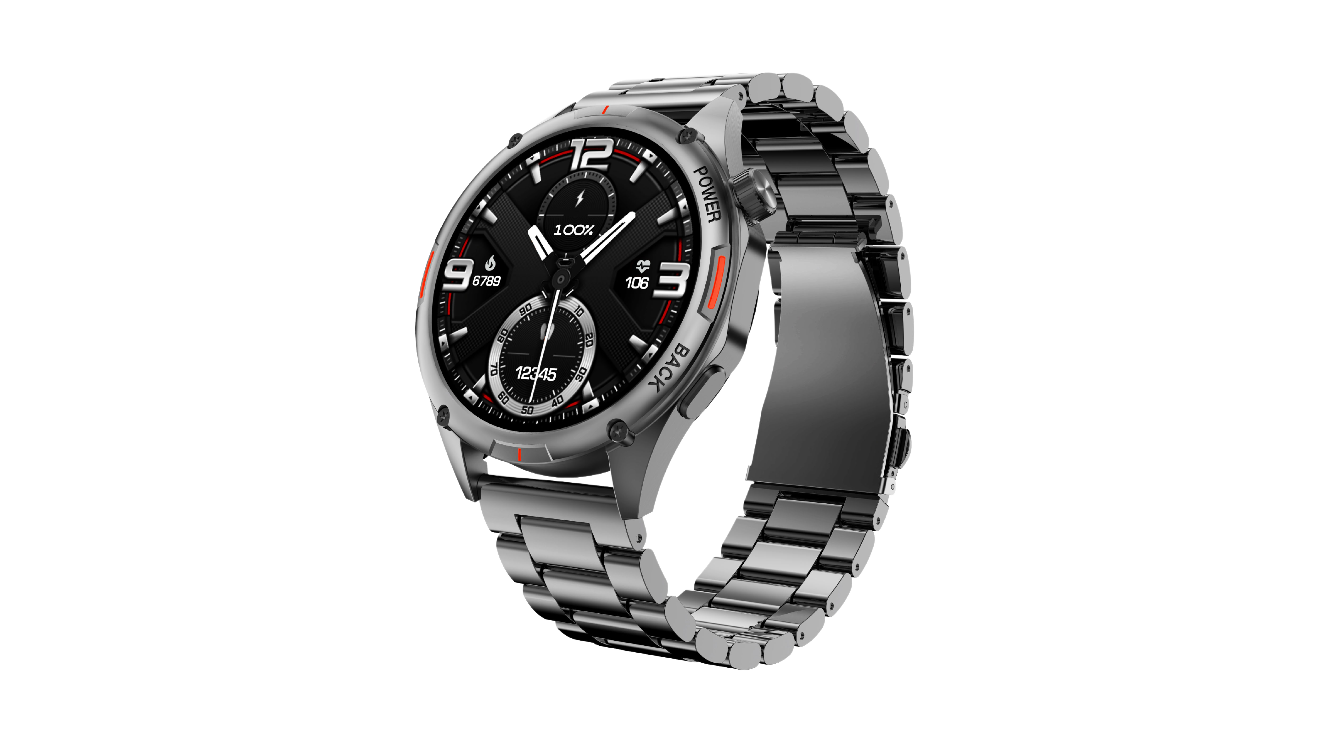 Green Orbit Pro Luxury Smart Watch | 1.43" AMOLED Display | Metallic ...
