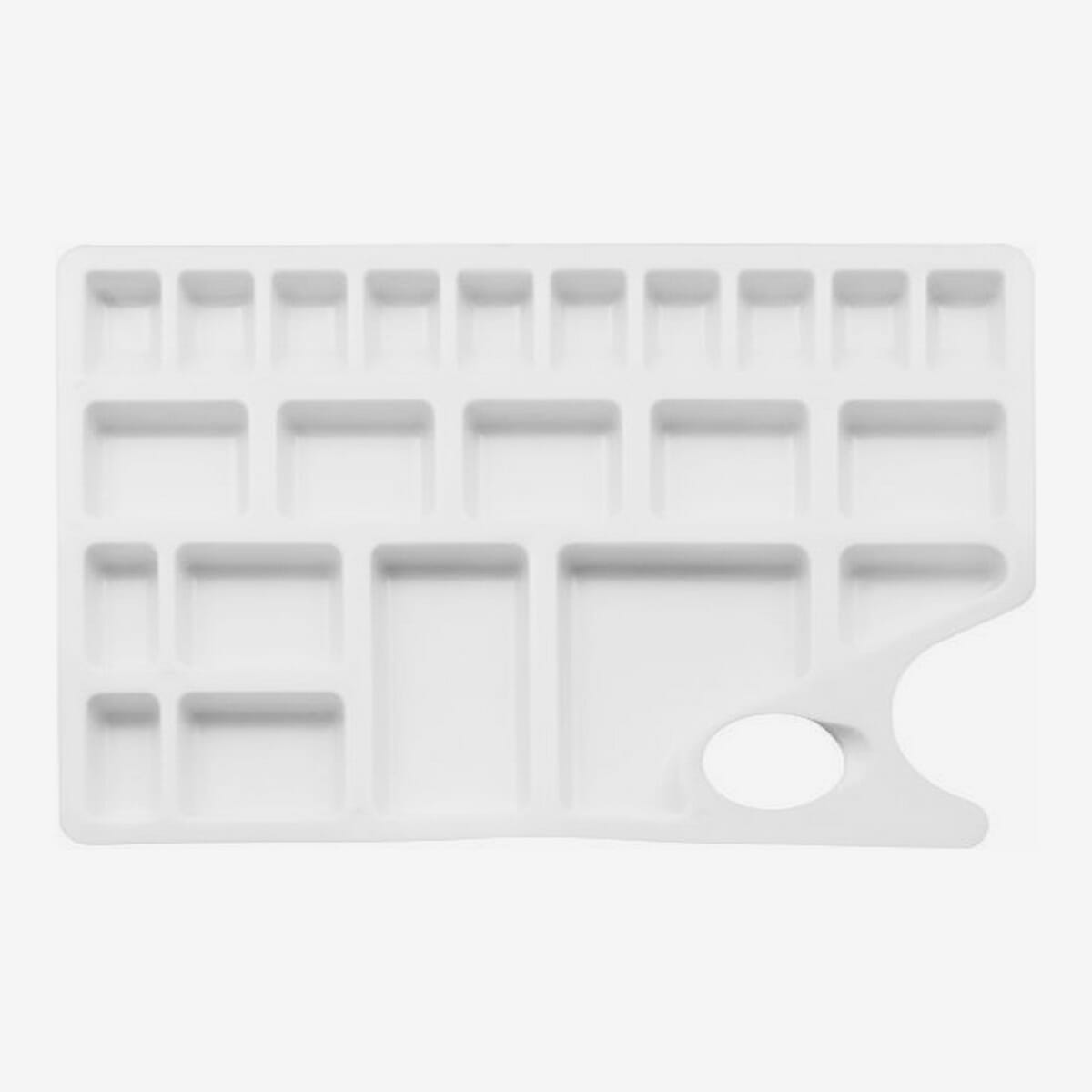 Vicky Stationery Khyati Rectangle Colour Mixing Palette Medium- A037 ...