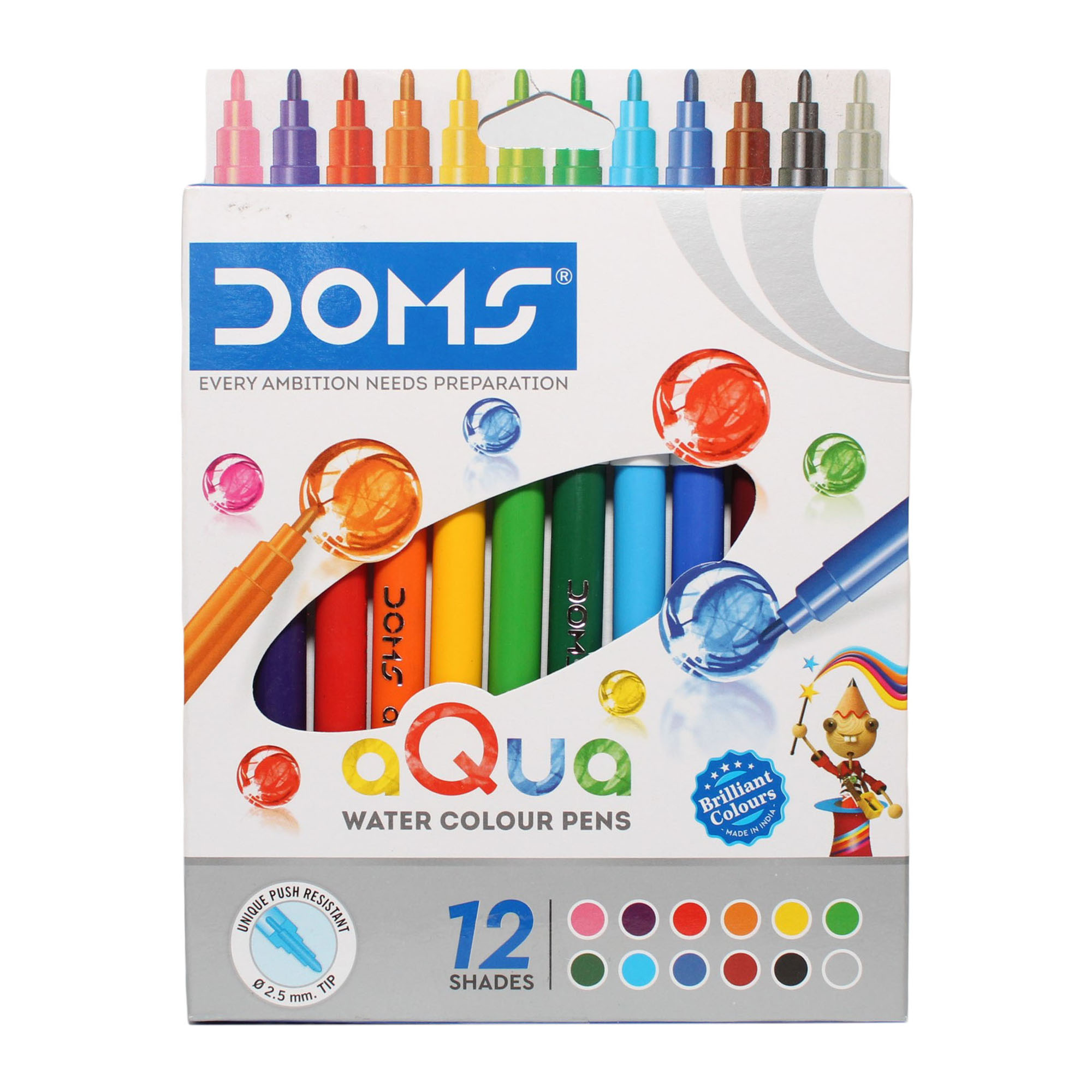 Doms Aqua Water Color Sign Pens Big Pack Of 12pcs | Daraz.com.np