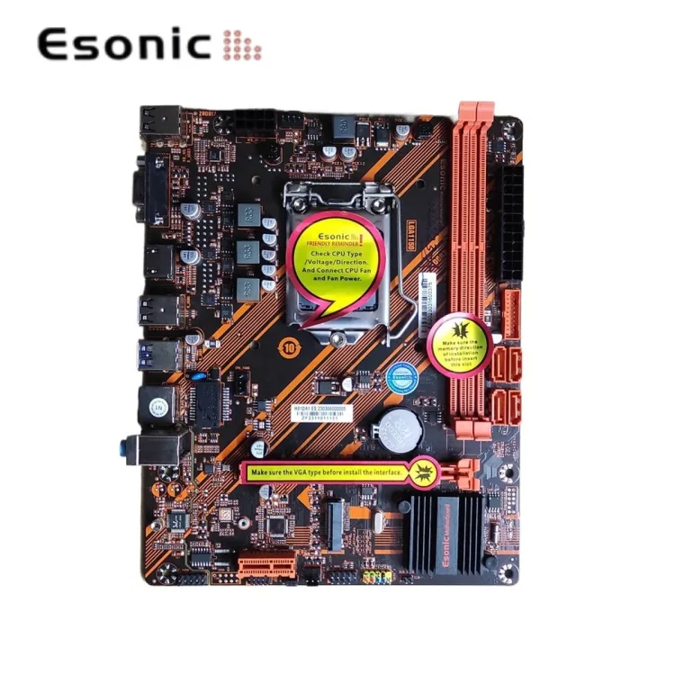 ESONIC H81 Motherboard with M.2 NVMe SSD Slot , Supports 4th Gen ...
