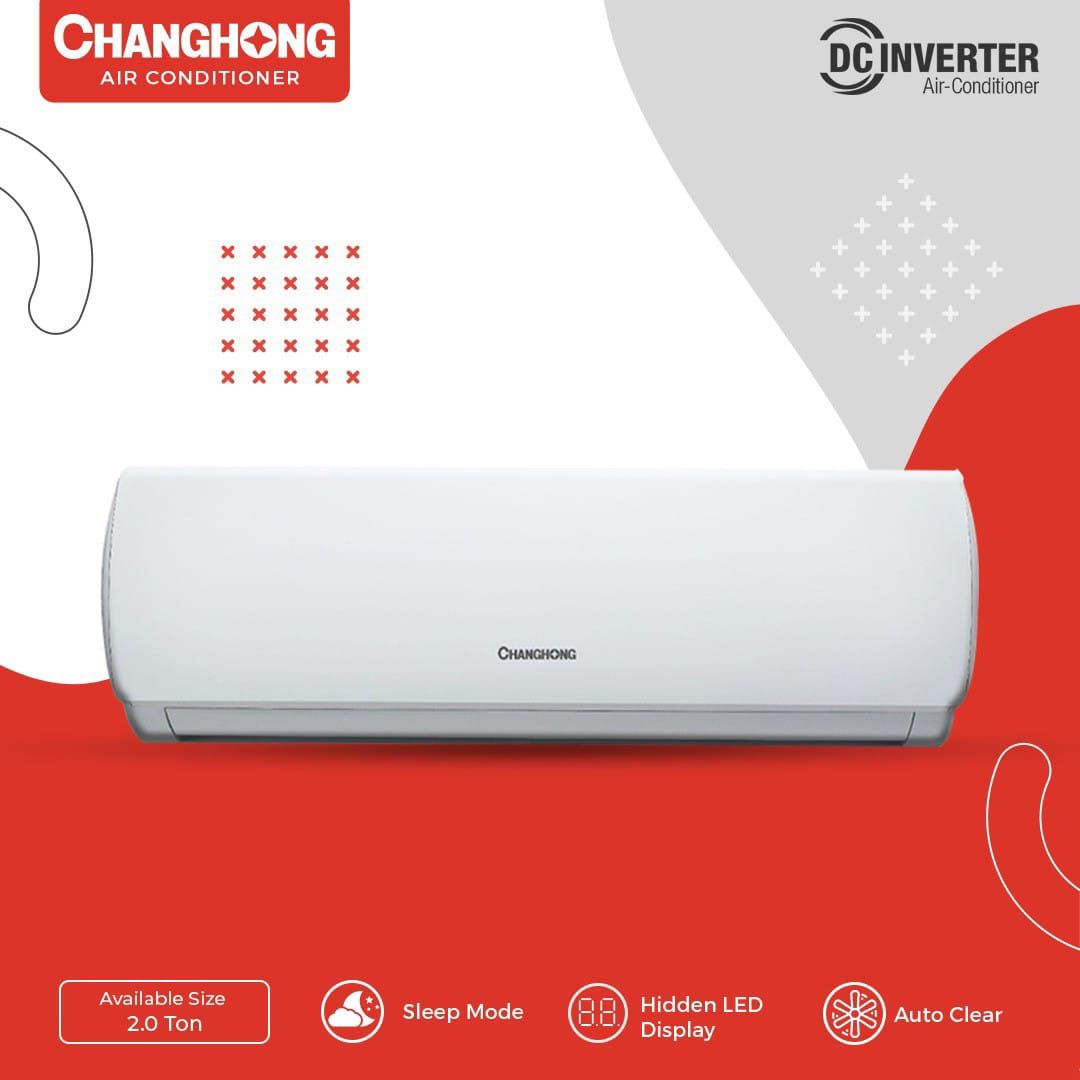 Changhong CSDH-24OA Wall Mount DC Inverter 2 Ton Air Conditioner ...