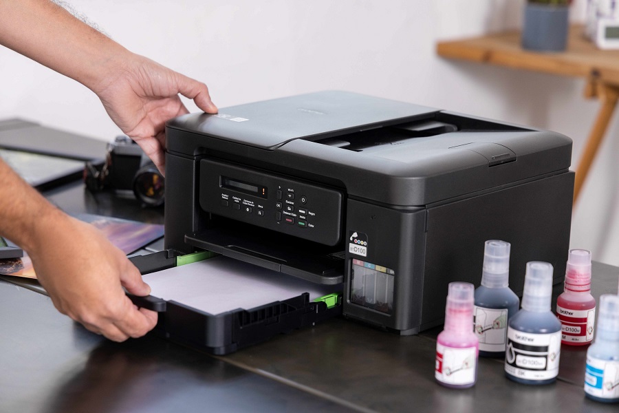 Brother All in One Printer DCP-T730DW Color Inktank Printer (Print/Copy ...