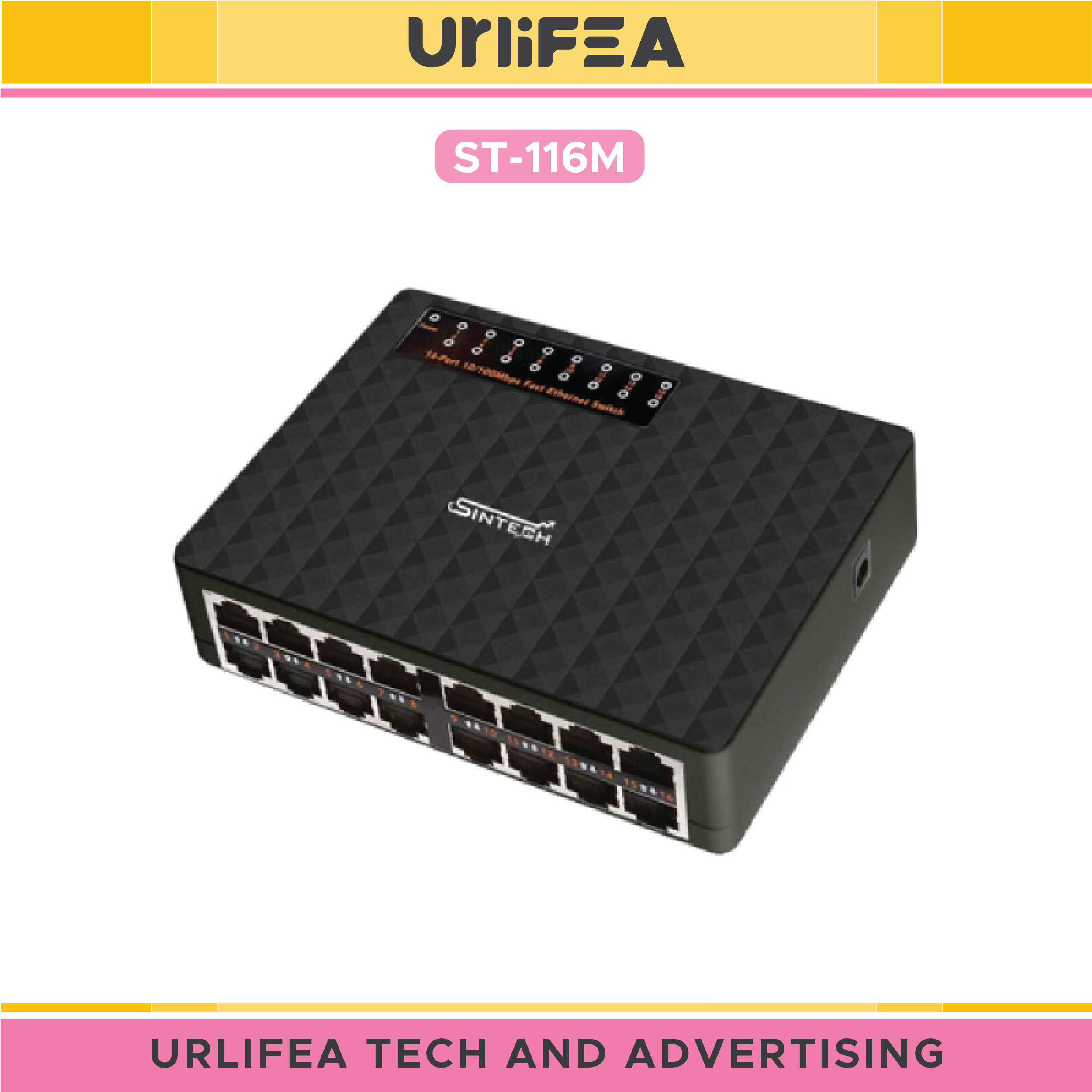 Sintech 16 Port Megabit Network Switch (116M) | Daraz.com.np