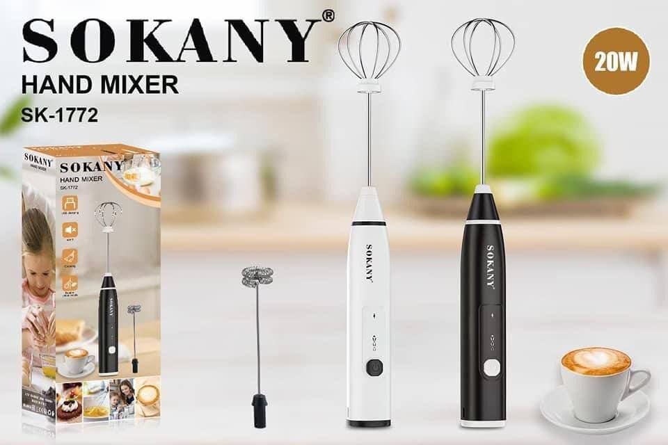 Sokany Sk-1772 Hand Mixer With 3 Speed Adjustable And Usb Rechargeable ...