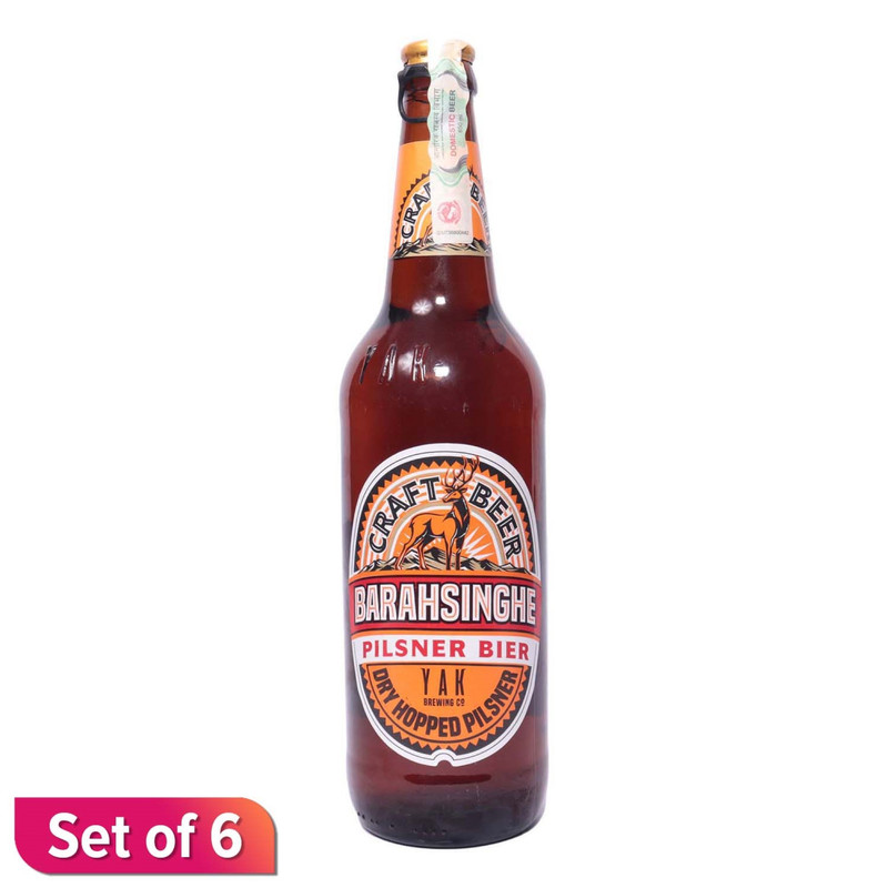 Barahsinghe Pilsner Beer, 650ml, 6 Piece | Daraz.com.np