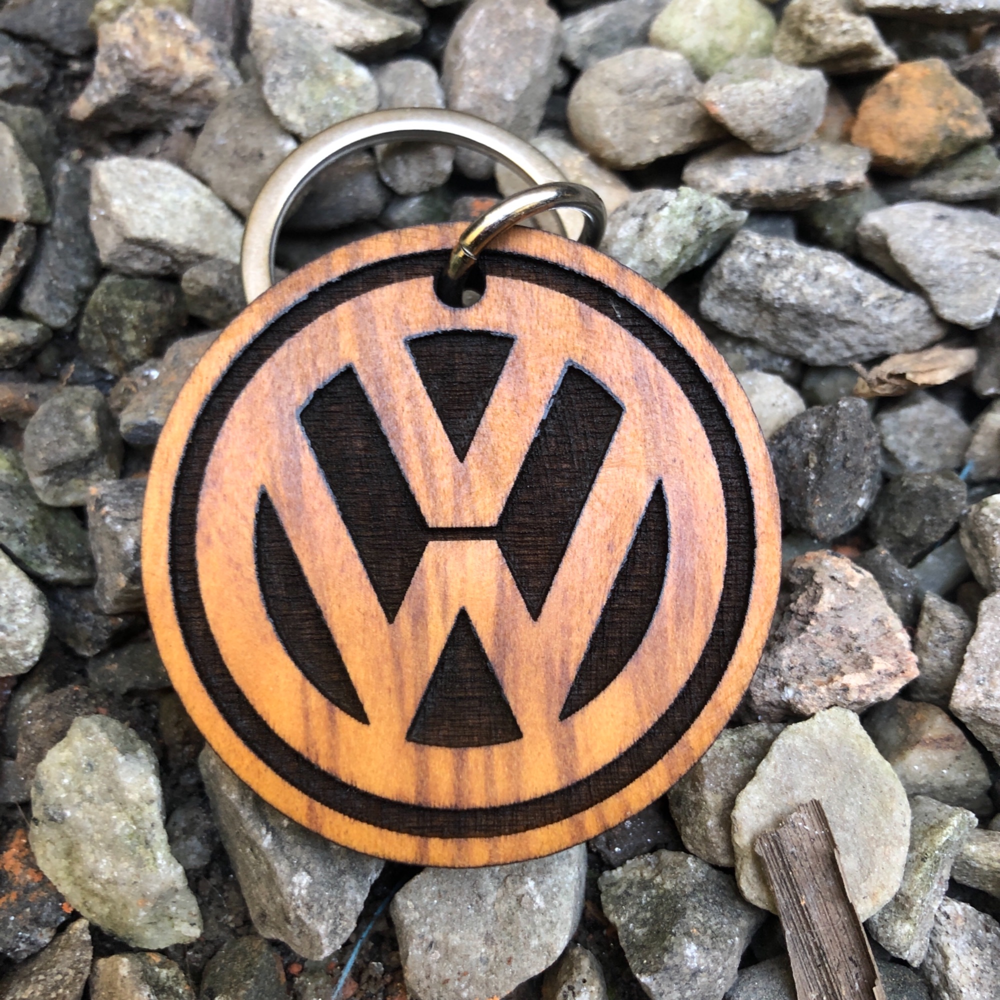 VW - Volkswagen- Logo - Car - All Natural Nepali/Nepalese Wood/Wooden ...