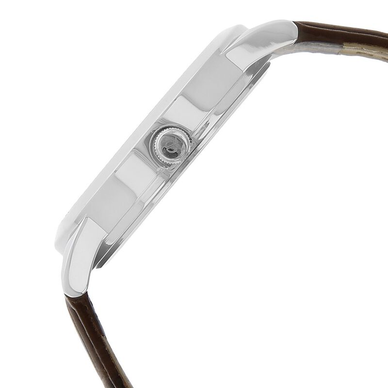 Titan Classic Silver Dial Analog with Date Leather Strap watch for Men ...