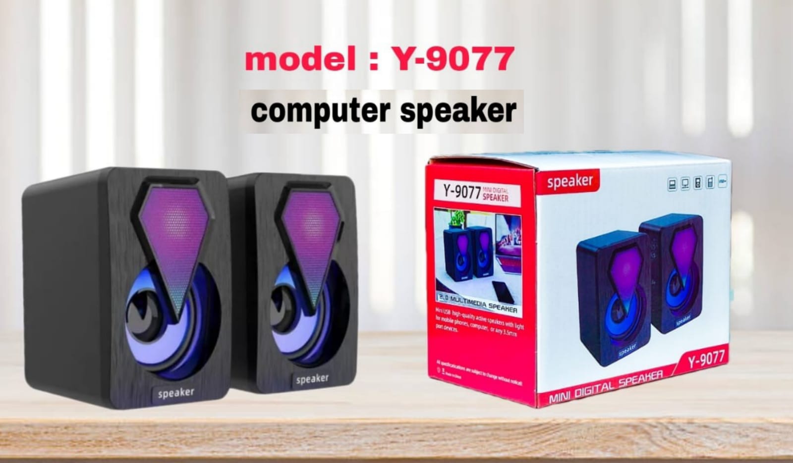 RGB Audio speaker portable gaming PC Home Audio & Speakers for Desktop ...