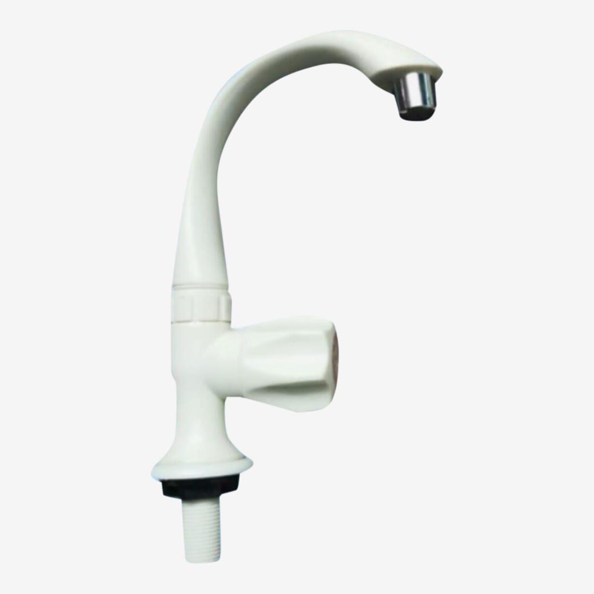 Plastic Swan Neck Wash Basin Tap Spindle with Flange (White) | Daraz.com.np