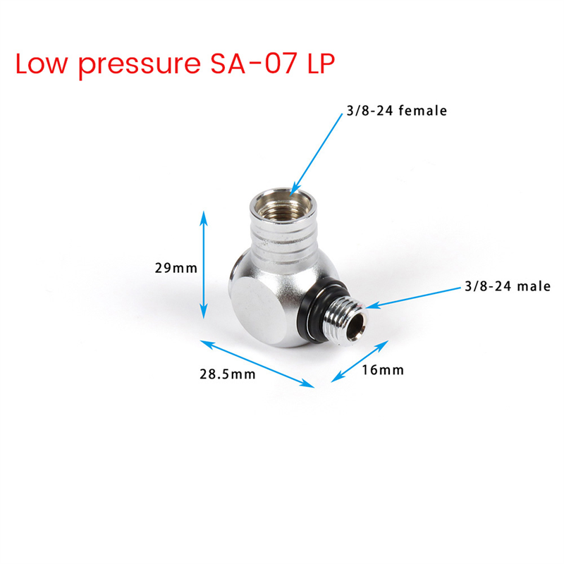 Diving Hose Adapter 360 Degree Adjustable Connector Scuba Diving ...