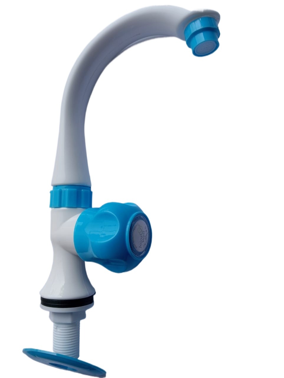 Pvc Swan Neck Tap Blue (With Foam Flow) For Kitchen/Bathroom Wash ...