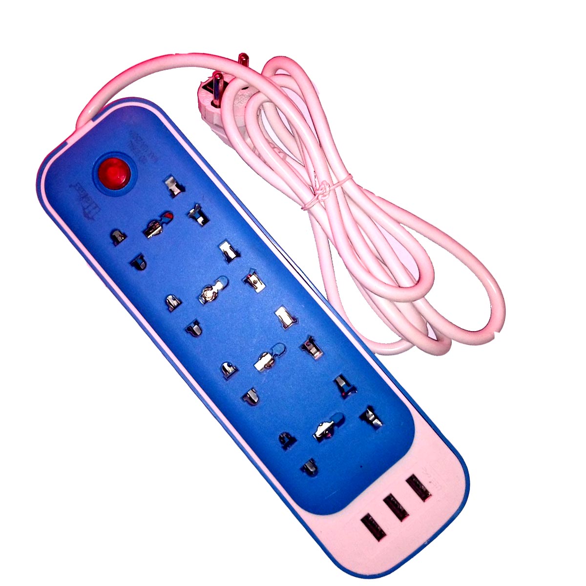 8 Port Multi Plug 3 USB Electrical Extension Socket 091 | Daraz.com.np
