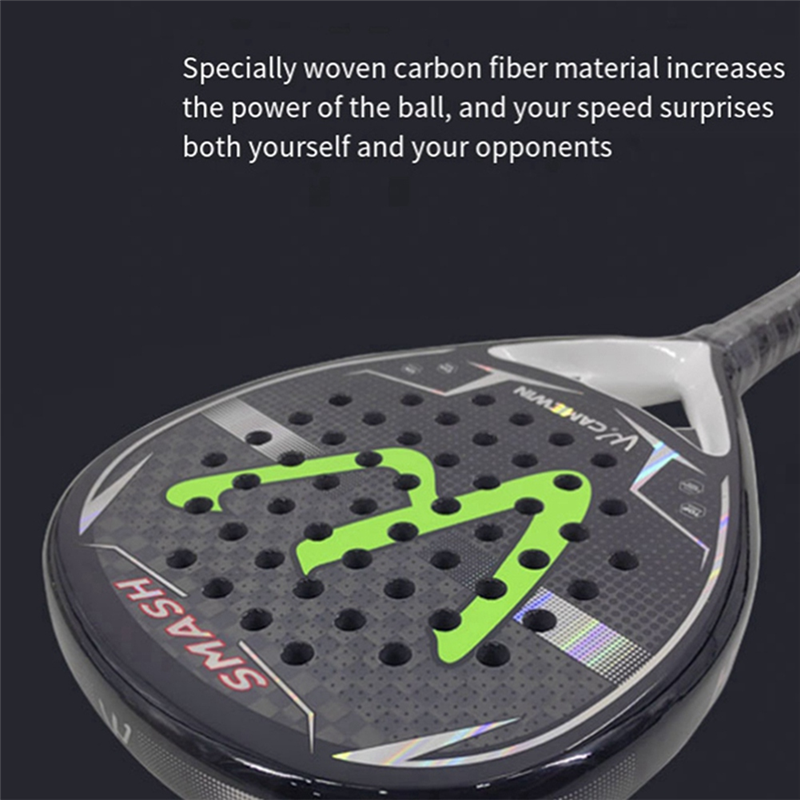 12K Beach Tennis Racket Full Carbon Fiber with EVA Memory Flex Foam ...