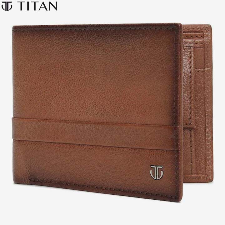 TITAN Tan Bifold Leather Wallets For Men - TW260LM1TN | Daraz.com.np