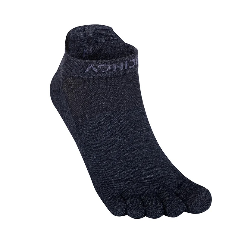 AONIJIE E4822 Merino Wool Five-Finger Short Socks Run Low Cut Athletic ...