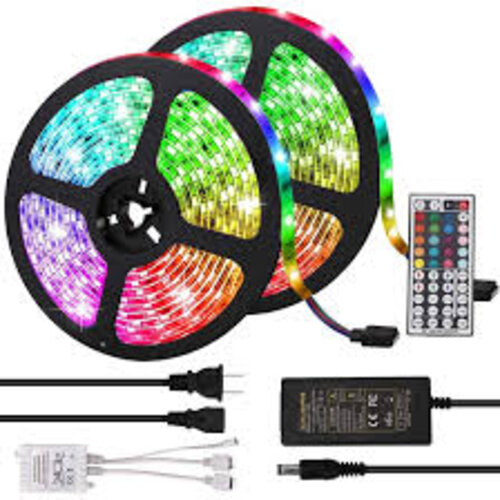 Water Proof 16 Color Changing Strip Light Including Power Adapter Low ...