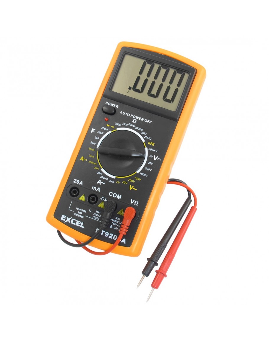 Multimeter DT-9205A LCD Display Voltmeter Ammeter Digital Multimeter ...