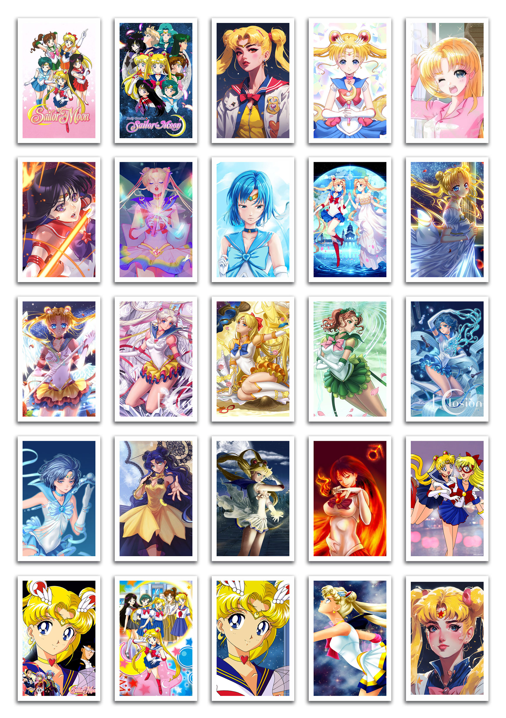 KYVOR Sailor Moon Anime Collectible Lomocard Pack of 25pcs | Daraz.com.np