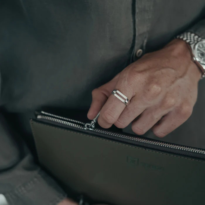 SILVER CONCEPT Pure Silver Split Ring For Men | Daraz.com.np