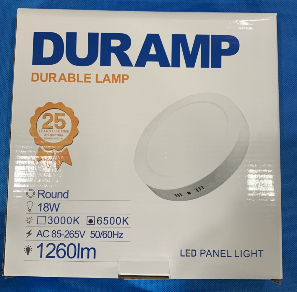 Duramp LED Panel Light - 18w - Conceal Panel - White/ Warm - Round
