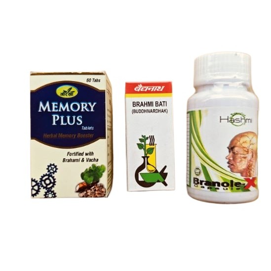 Memory Booster Set For Extra Memory Power Memory Plus 60 Tab Bramhi ...