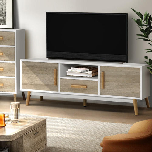 Kamakhya Decor Tv Rack 120Cm Length White & Wood | Daraz.com.np