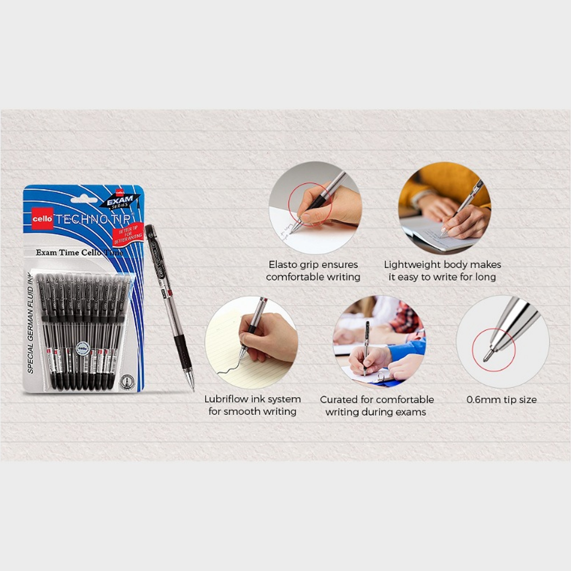 Cello Techno Tip Ball Pen (Pack Of 10 Pcs) | Daraz.com.np