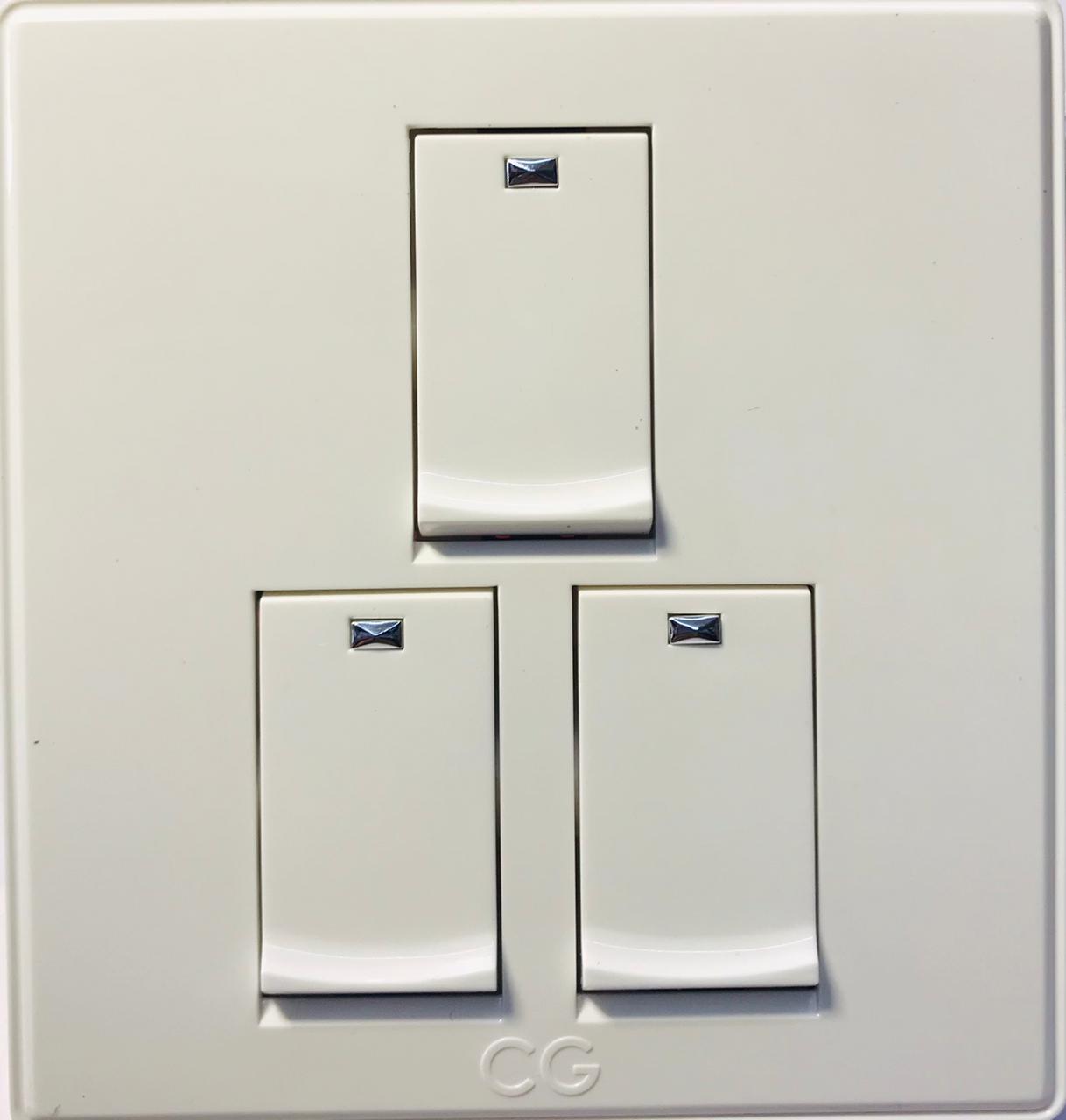 3 Gang 1 Way Switch | Daraz.com.np