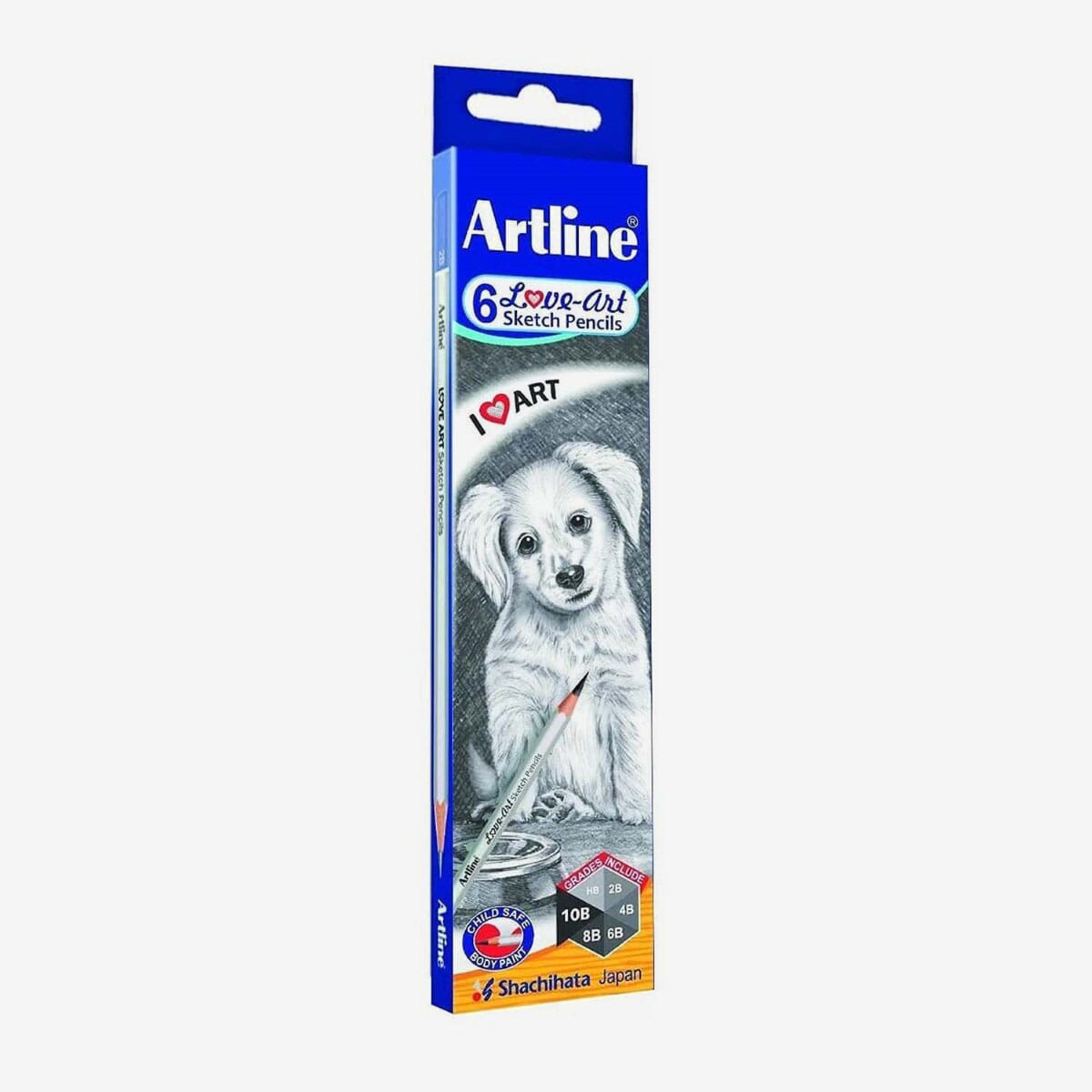 Artline Drawing Pencil Set Of 6 (HB/2B/4B/6B/8B/10B) - Love Art Sketch ...