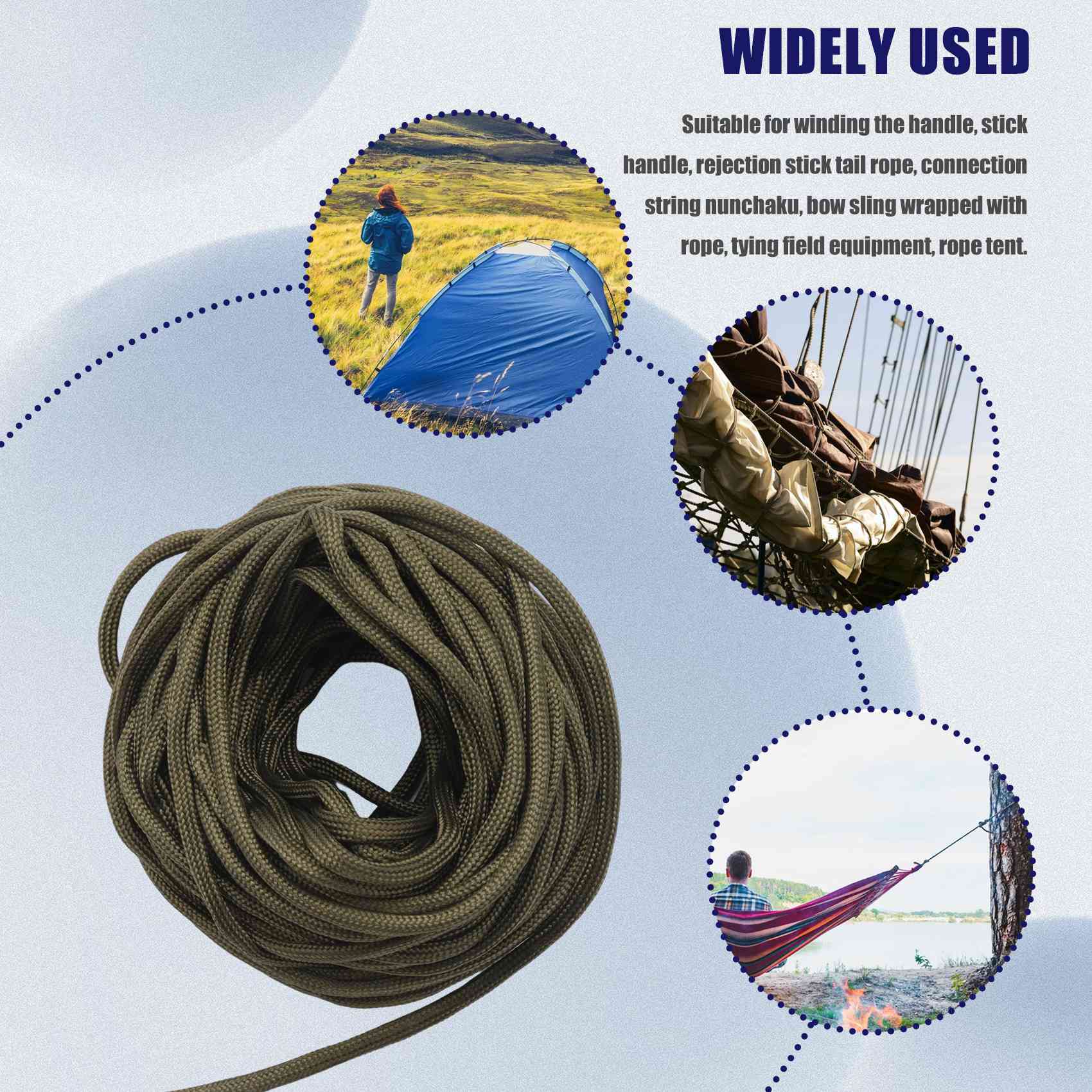 7 Rope Paracord Parachute Rope, green Length: 15M | Daraz.com.np