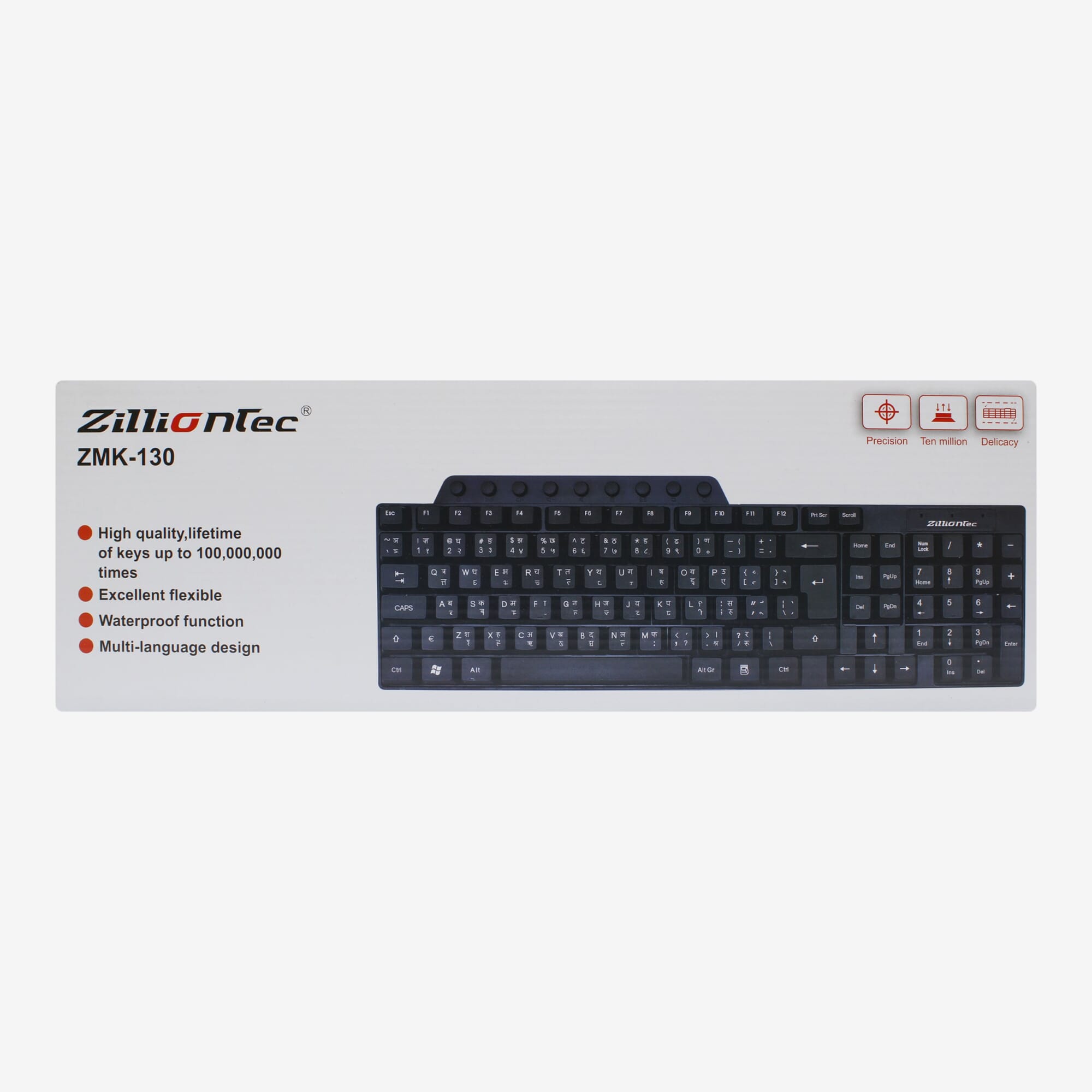 ZMK-130 Zilliontec Multimedia Keyboard | Daraz.com.np