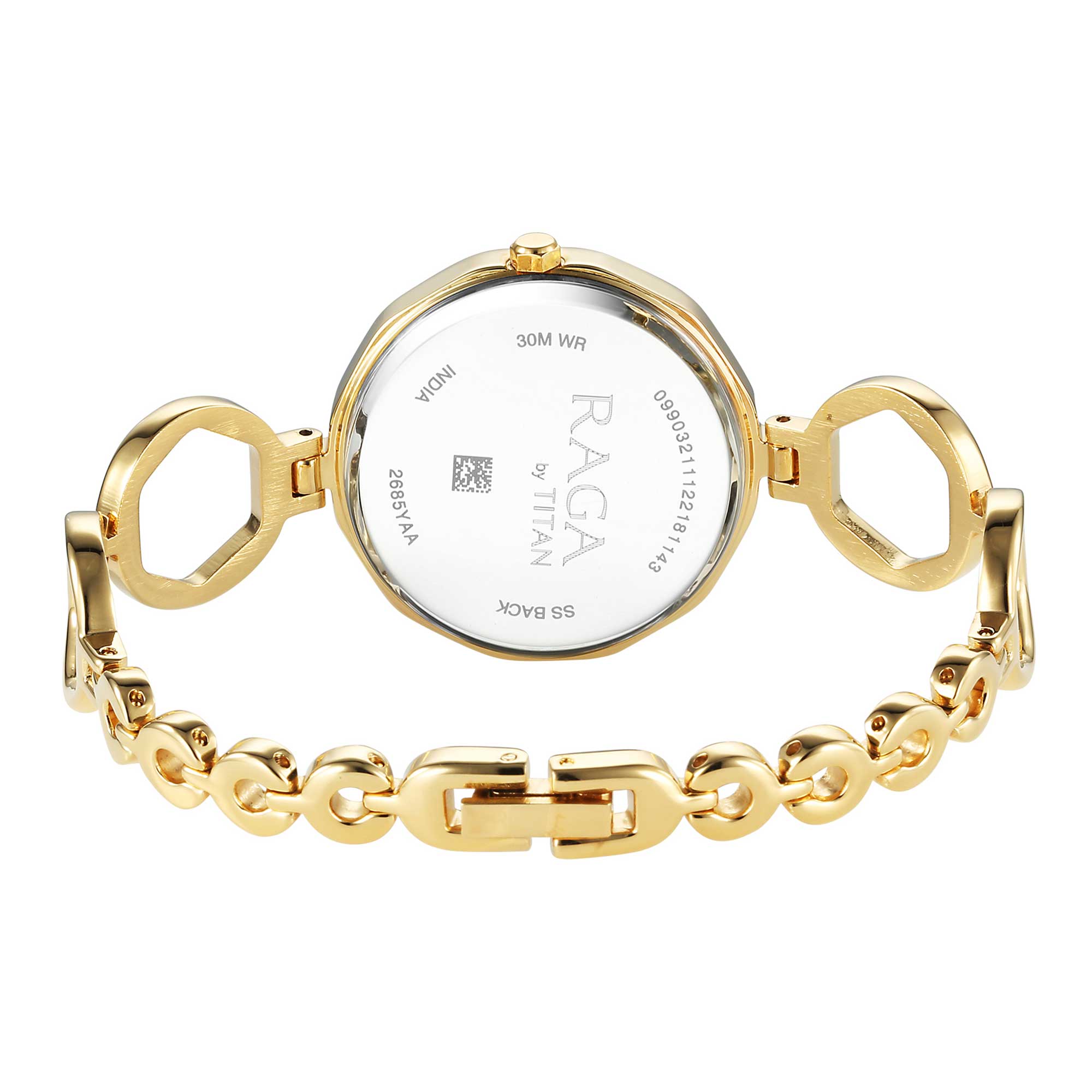 Titan Raga Viva Golden Dial Quartz Analog with Date Metal Strap Watch ...