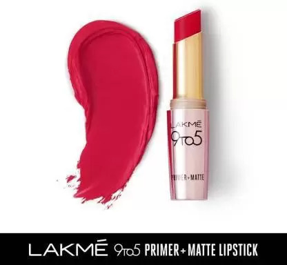 Lakme 9 To 5 MR10 Iconic Red Primer+Matte Lipstick 3.6 g| BUY ONE GET ...