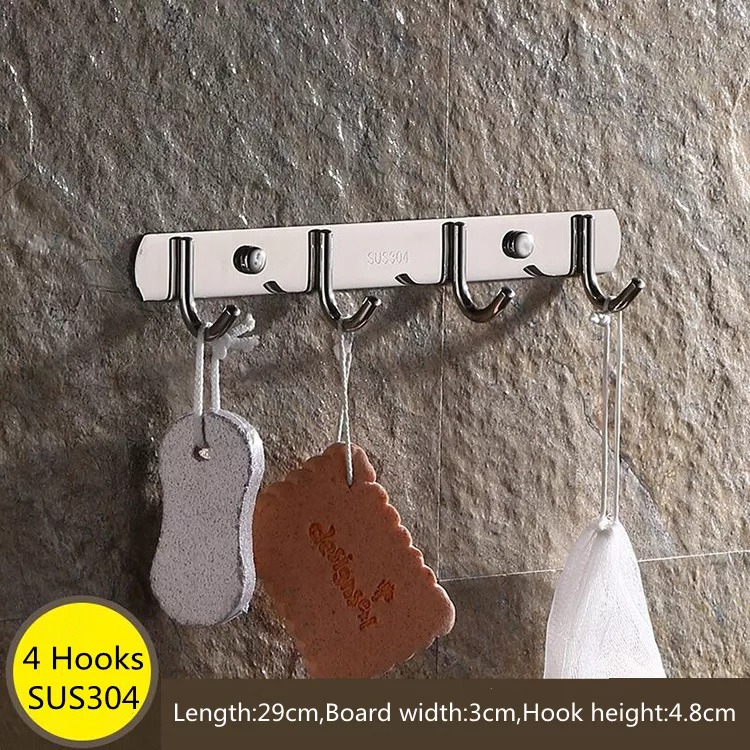 Stainless Steel Bathroom Hanger 4 hoop | Daraz.com.np